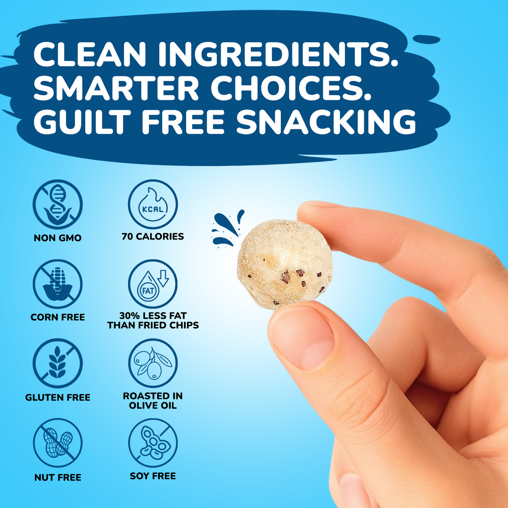 SaltWise Water Lily Pops | Plant-Based Crunchy Makhana | Protein-rich